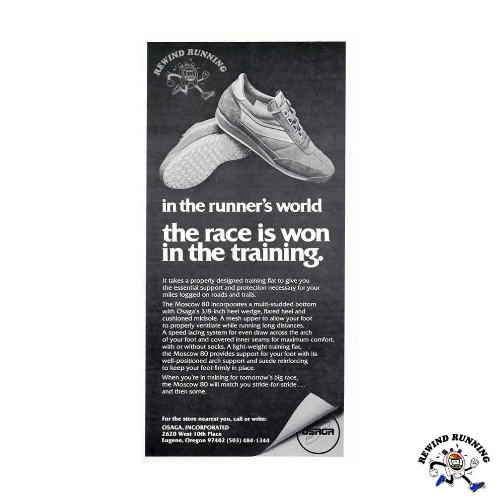 Osaga Moscow 80 Vintage 1977 Sneakers Running Shoes Print Ad – Rewind ...
