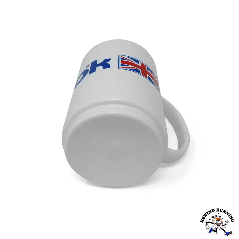 Reebok Rare Union Jack Logo Vintage Plastic Coffee Mug – Rewind Running™